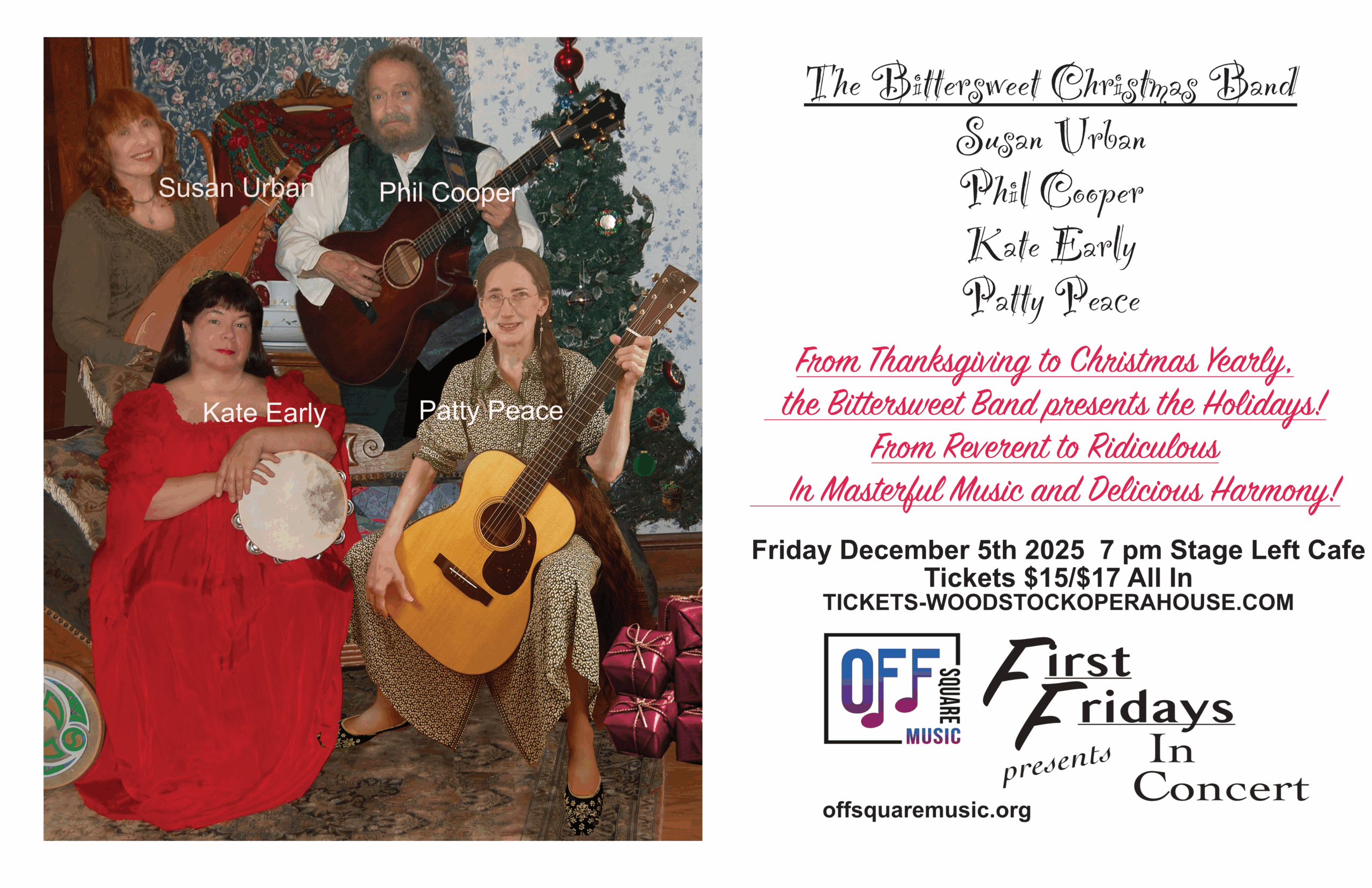 OffSquare Music First Fridays presents the Bittersweet Christmas Band ...